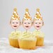 Orange Cupcake Topper Printable, Little Cutie Orange Cupcake Toppers ...
