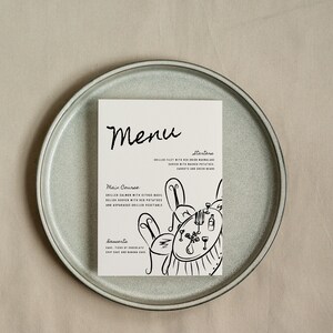 Hand Drawn Menu Template, Menu Dinner Party, Wedding Menu Handwritten ...