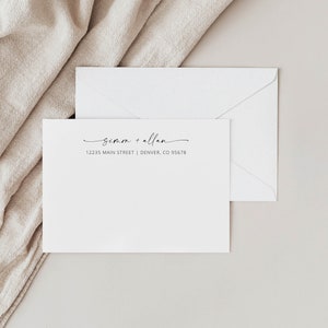 Pine Tree Envelope Template, DIY Woodland Wedding Address Printable ...