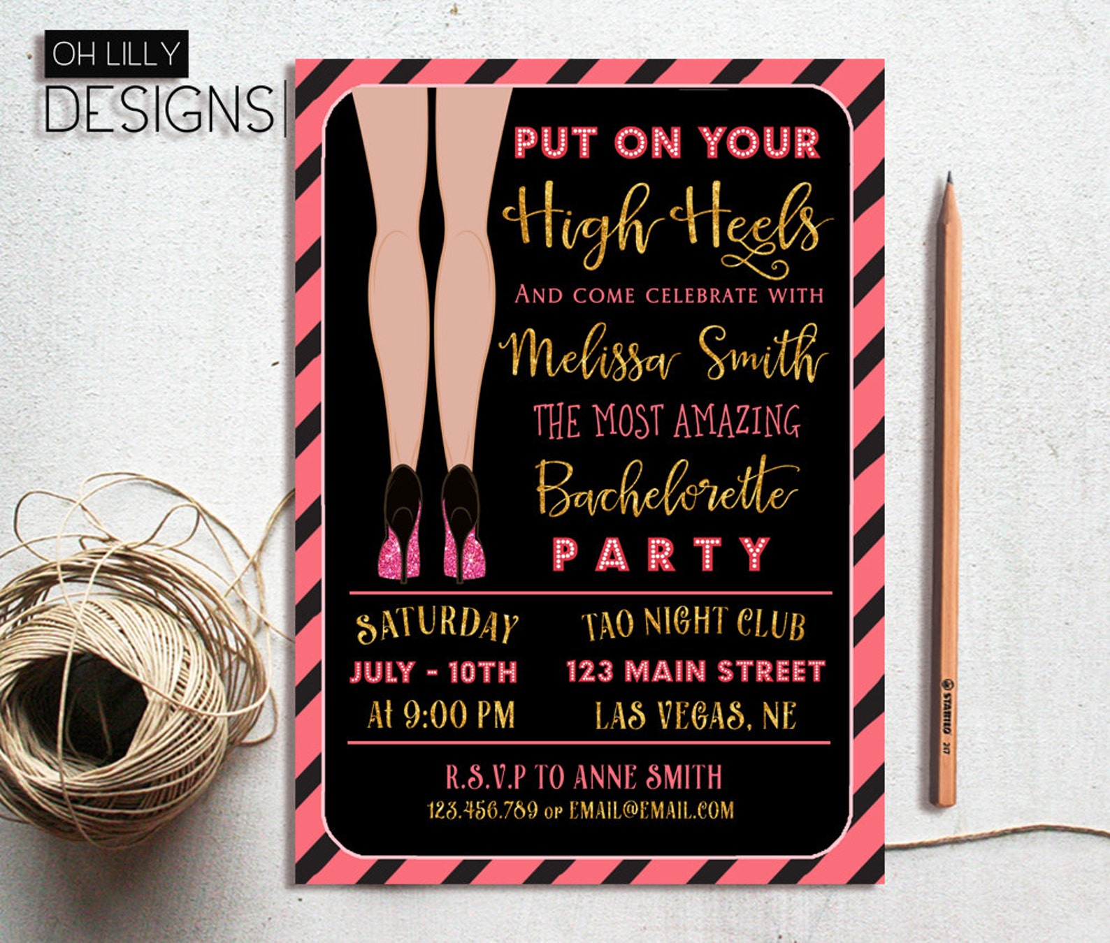 Bachelorette Party Invitation Printable Bachelorette | Etsy