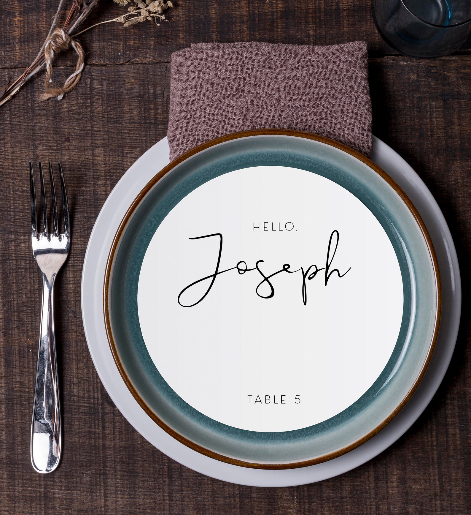 CIARA | Round Menu Template, Minimalist Wedding Circle Menu Cards, Menu ...