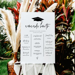 Graduation Milestone Board Printable, Graduation High School Milestone ...