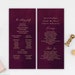 Burgundy Wedding Program Template INSTANT DOWNLOAD DIY - Etsy