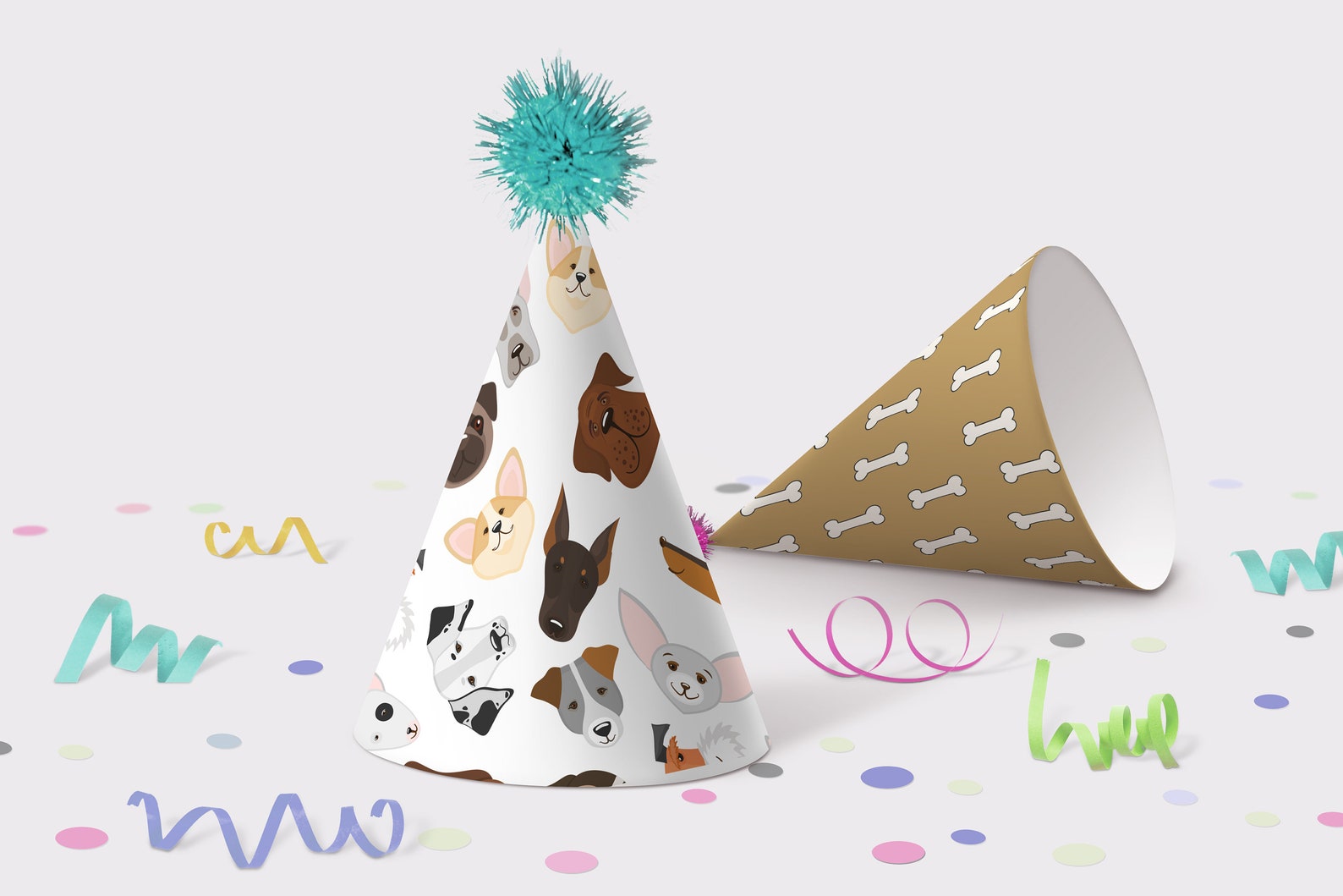 Pawty Birthday Hats Pawty Birthday Decorations Dog Birthday - Etsy