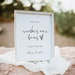 Wedding Fan Sign Template, Editable Wedding Favor Sign, Gran a Fan Sign ...