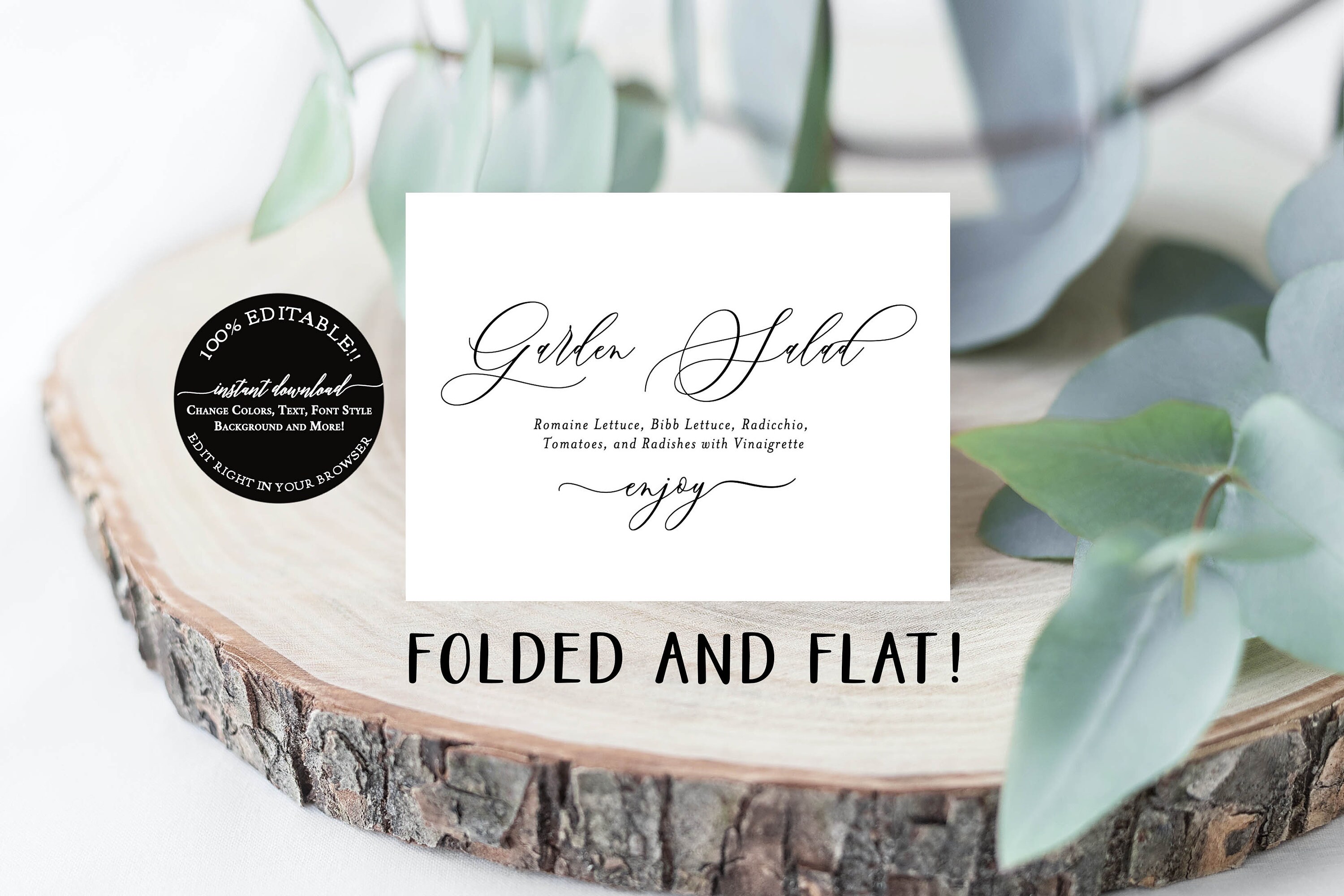 Buffet Food Sign Buffet Sign DIY Buffet Tent Card Buffet | Etsy