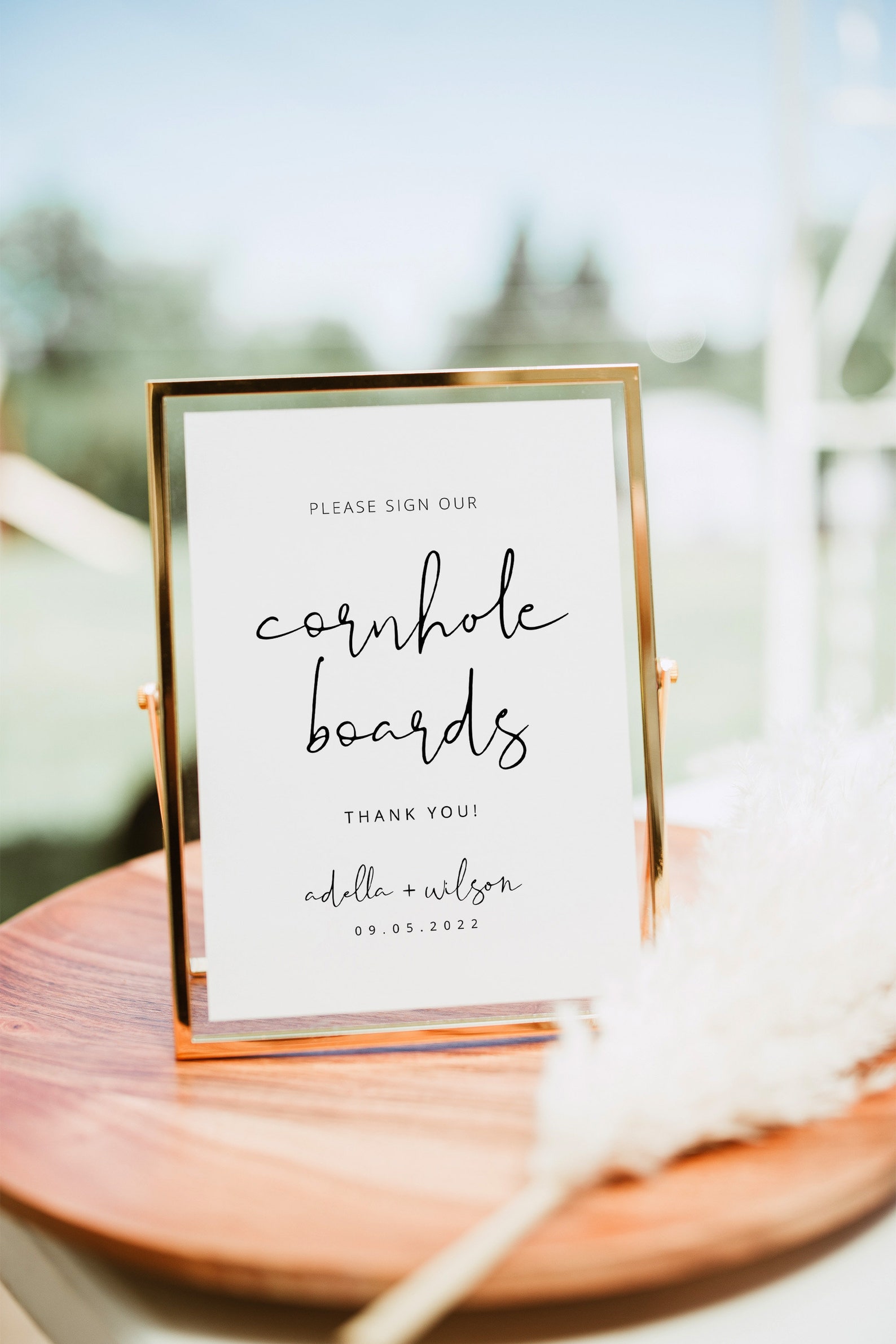 Cornhole Boards Guestbook Sign, Sign Our Cornhole, Cornhole Wedding ...