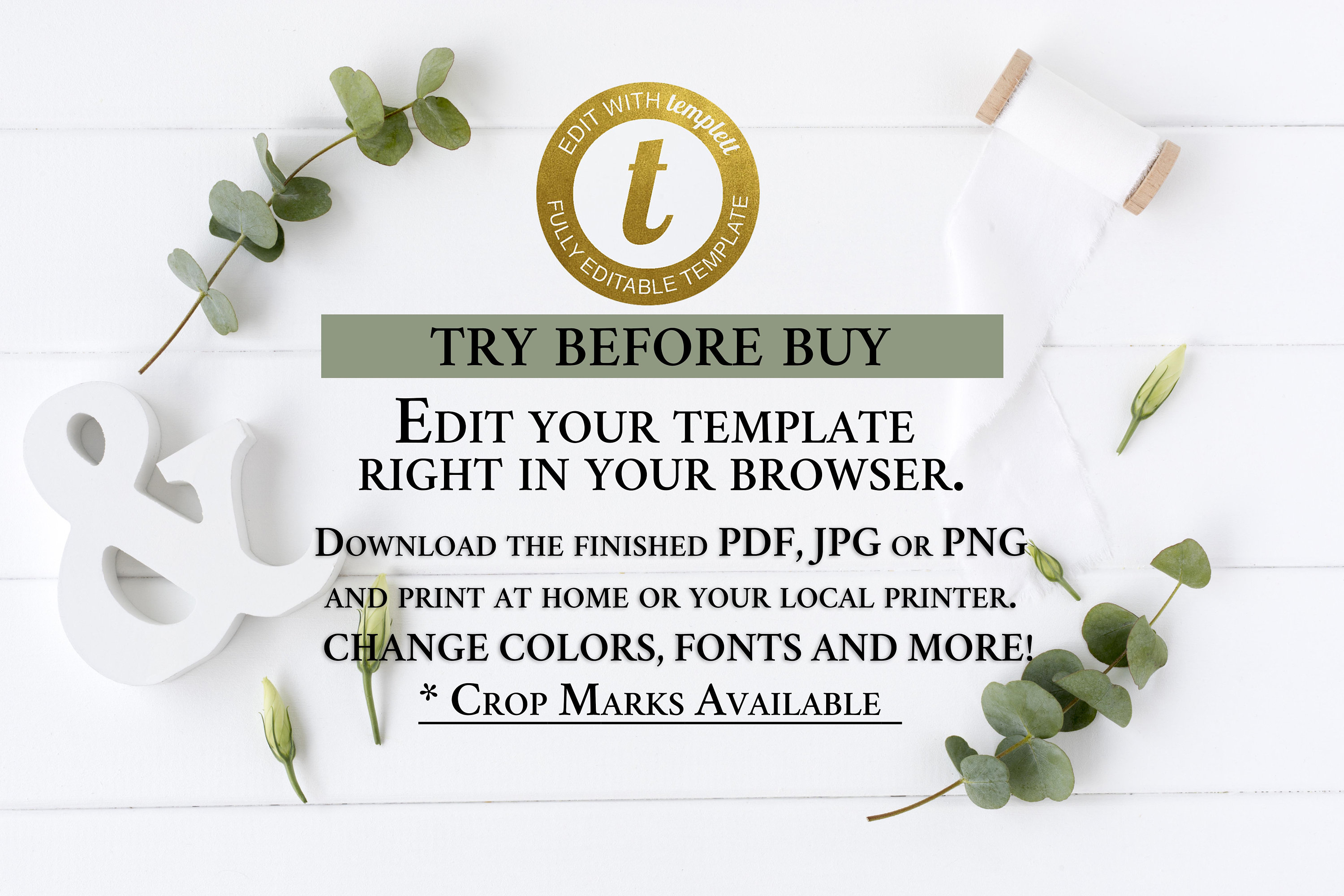 Magnolia Menu Card Template Rustic Dinner Menu Wedding Menu | Etsy