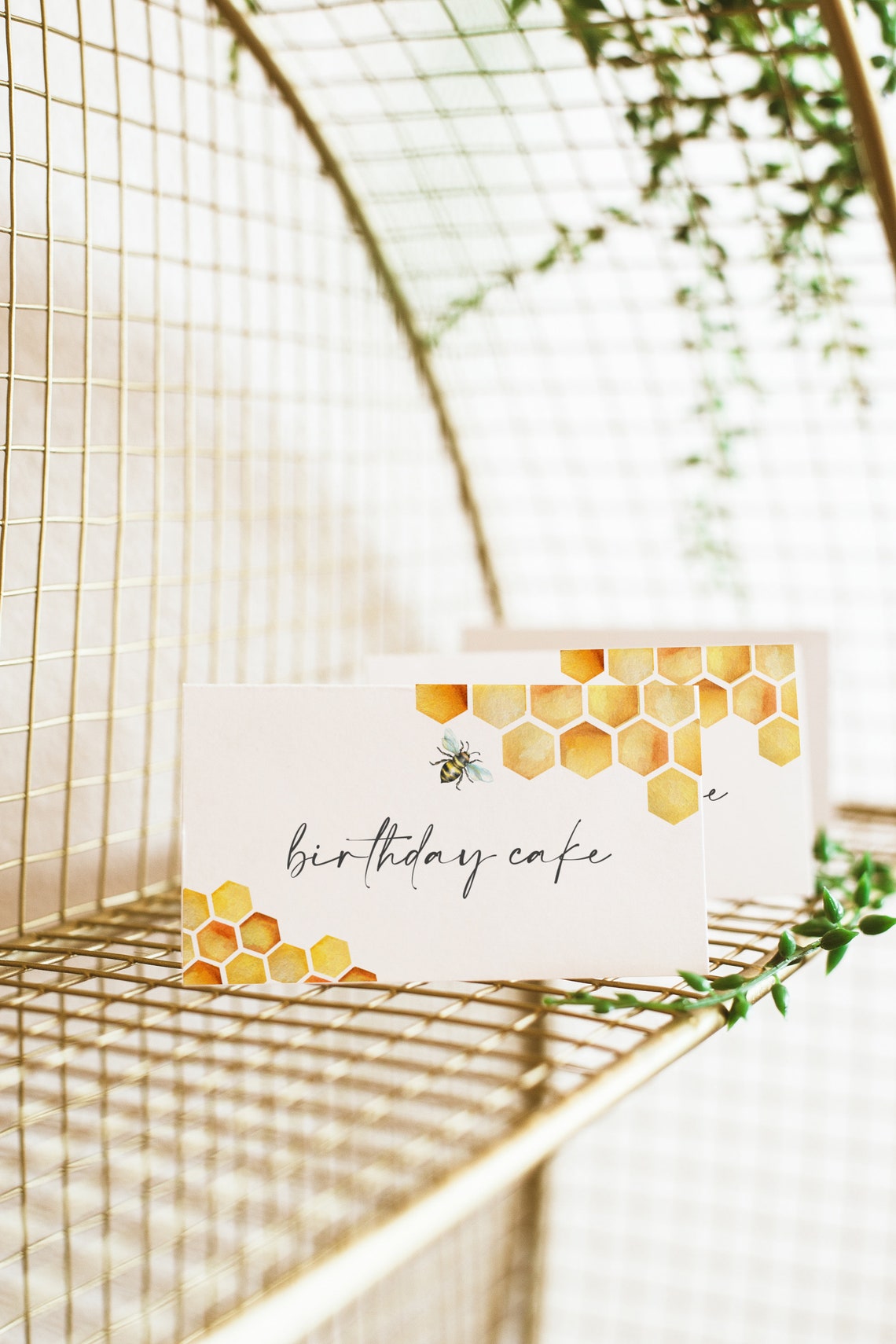 Bumble Bee Food Label Template Honeycomb Buffet Food Cards - Etsy