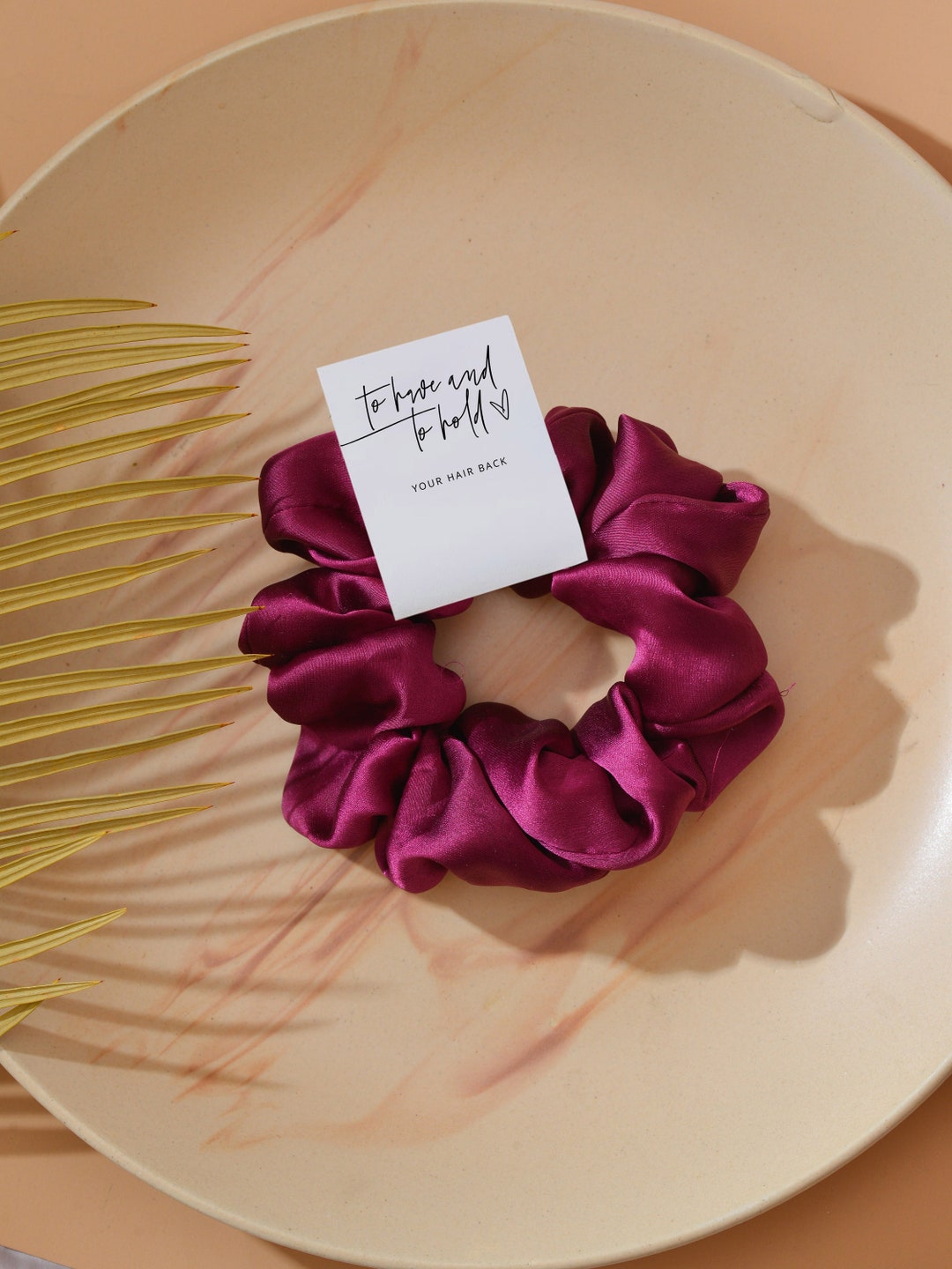 ELLIA | Bridesmaid Scrunchie Tag Template, Bridesmaid Scrunchie Card ...