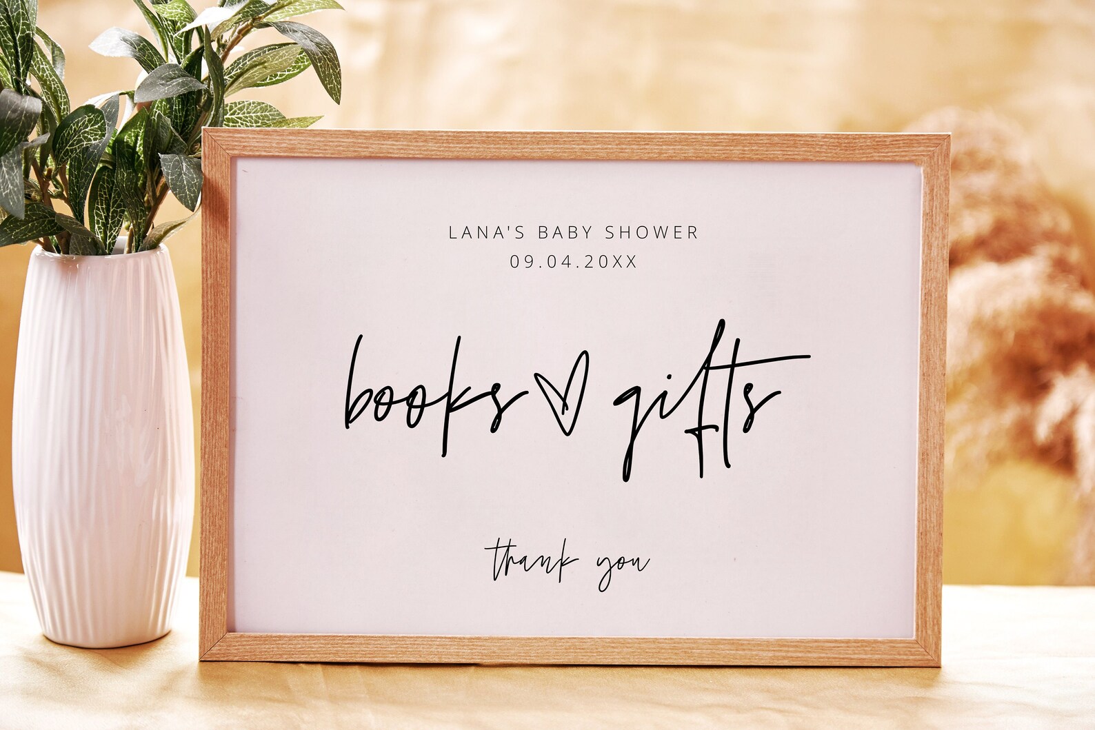 Books and Gift Baby Shower Sign Modern Baby Shower Books - Etsy