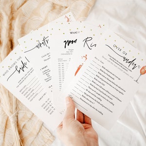 Aperol Spritz Bridal Shower Games Bundle, Cocktail Party Shower Games ...