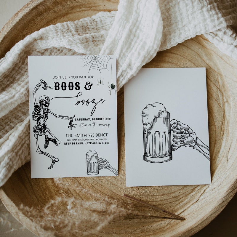 Boos and Booze Party - Etsy