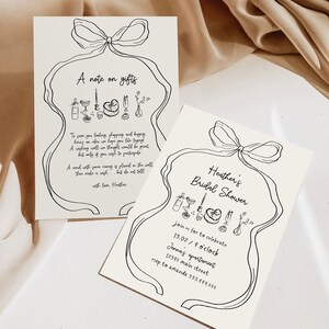 Old Money Bridal Shower Invitation, Ribbon Bridal Shower Invitation ...