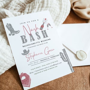 Nash Bash Itinerary Template, Nash Bash Bachelorette, Nashville ...