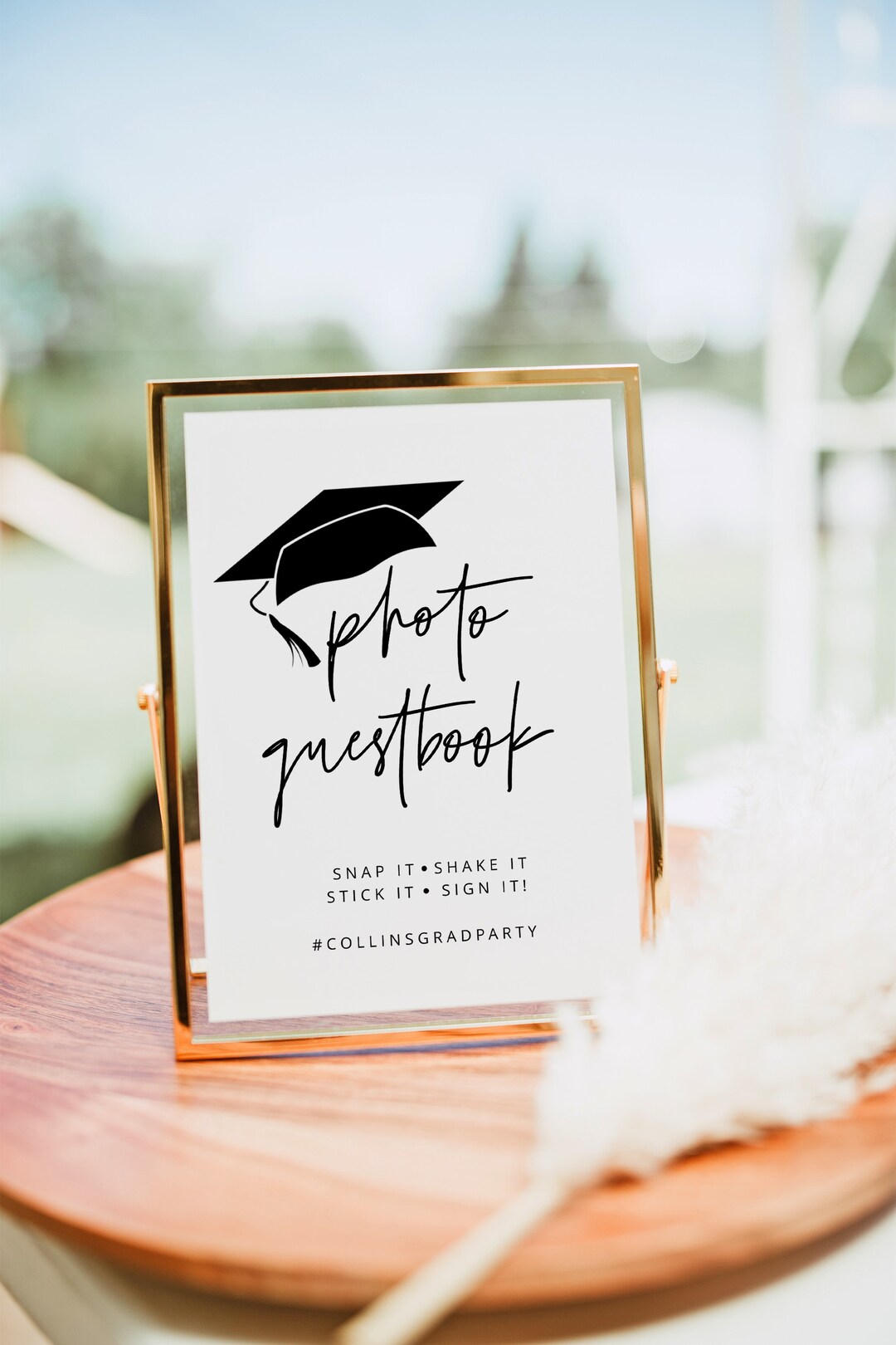 Graduation Photo Guestbook Sign Printable, Graduation Guest Book Sign ...