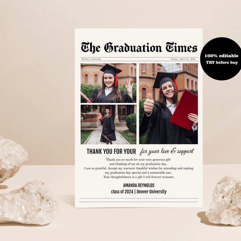 Diy Graduation Card - Etsy