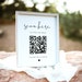 Wedding Menu Qr Code Sign Menu Qr Code Template Scannable - Etsy