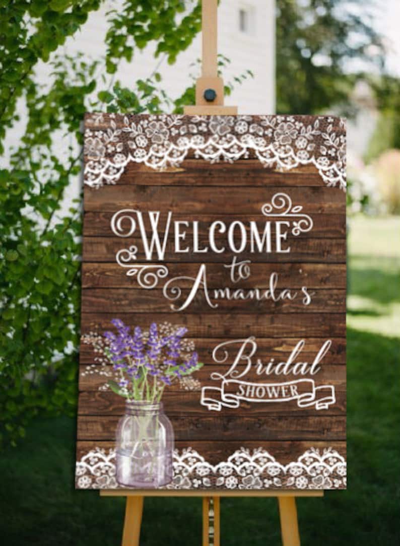 Bridal Shower Welcome Sign Wedding Welcome Sign Bridal Showe | Etsy