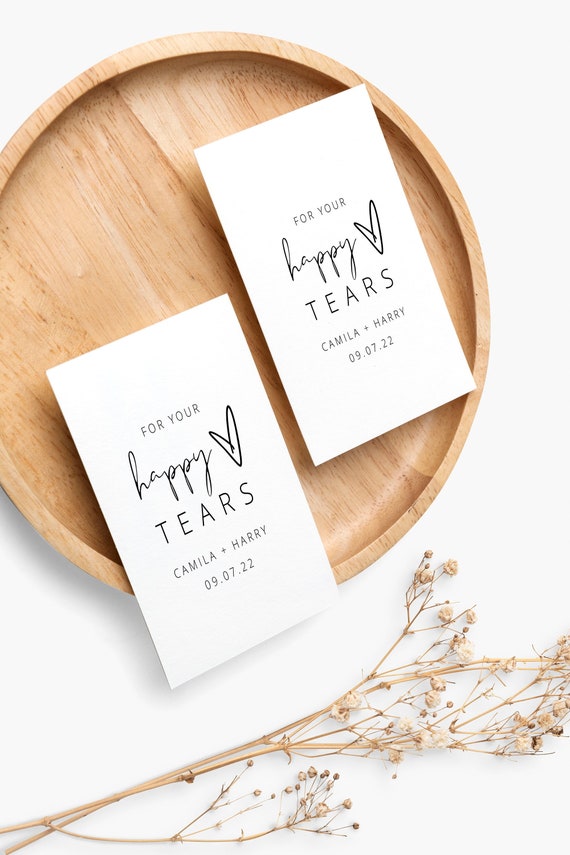 Tissue Wraparound for Your Happy Tears Happy Tears Editable - Etsy