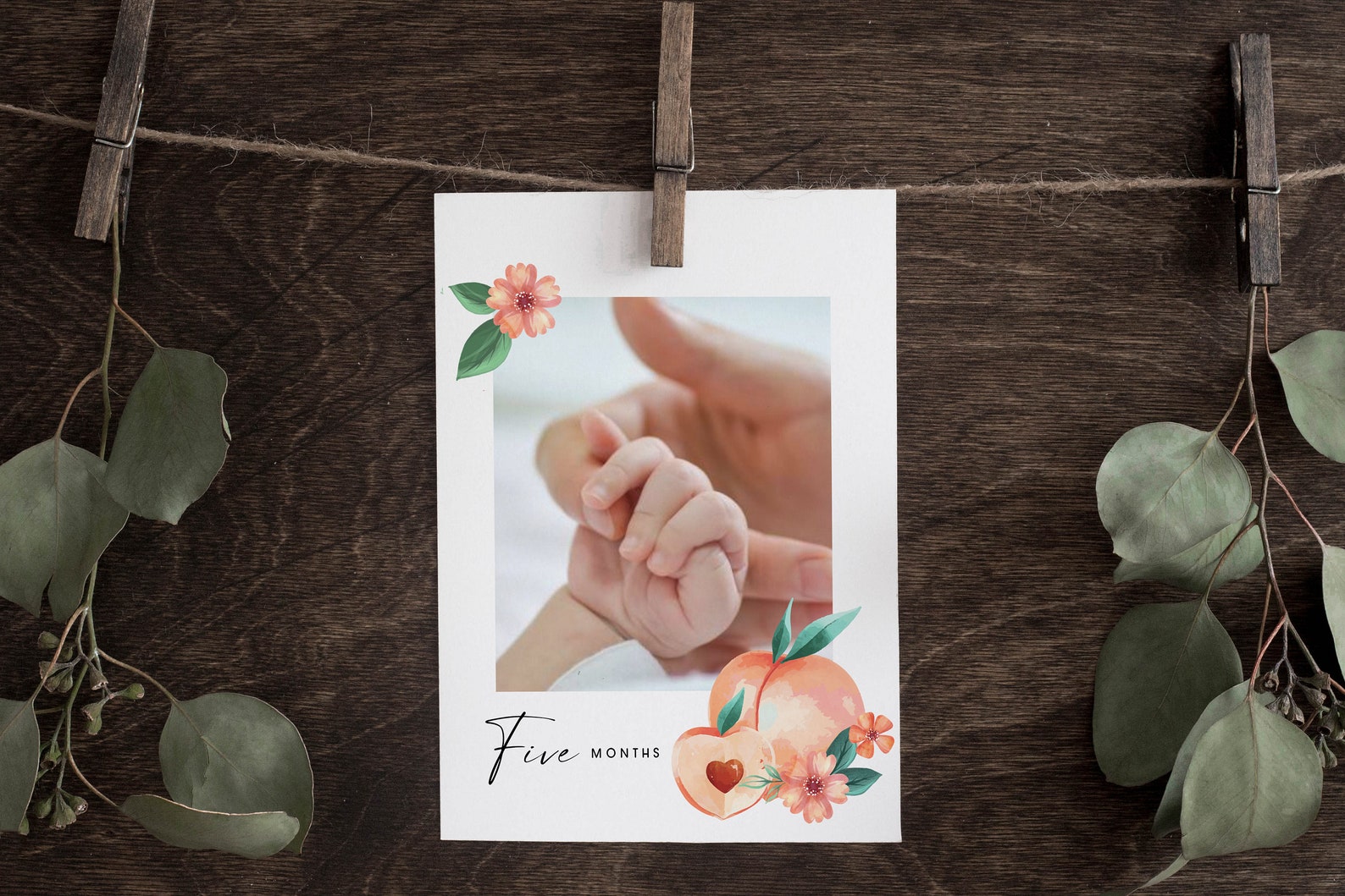 Sweet as a Peach Banner, Peach Monthly Photo Banner, Little Peach 1st ...