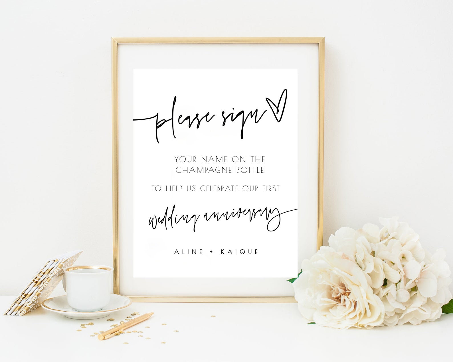 Please Sign Your Name on Our Champagne Bottle Wedding Bottle - Etsy