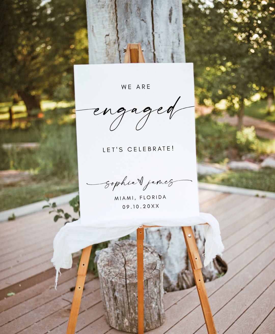 Engagement Welcome Sign, Engagement Party Welcome Sign Template, Custom ...