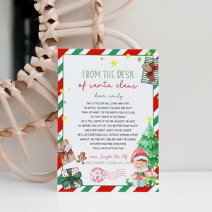Editable First Time Elf Arrival Letter Return Letter Christmas Elf I'm ...
