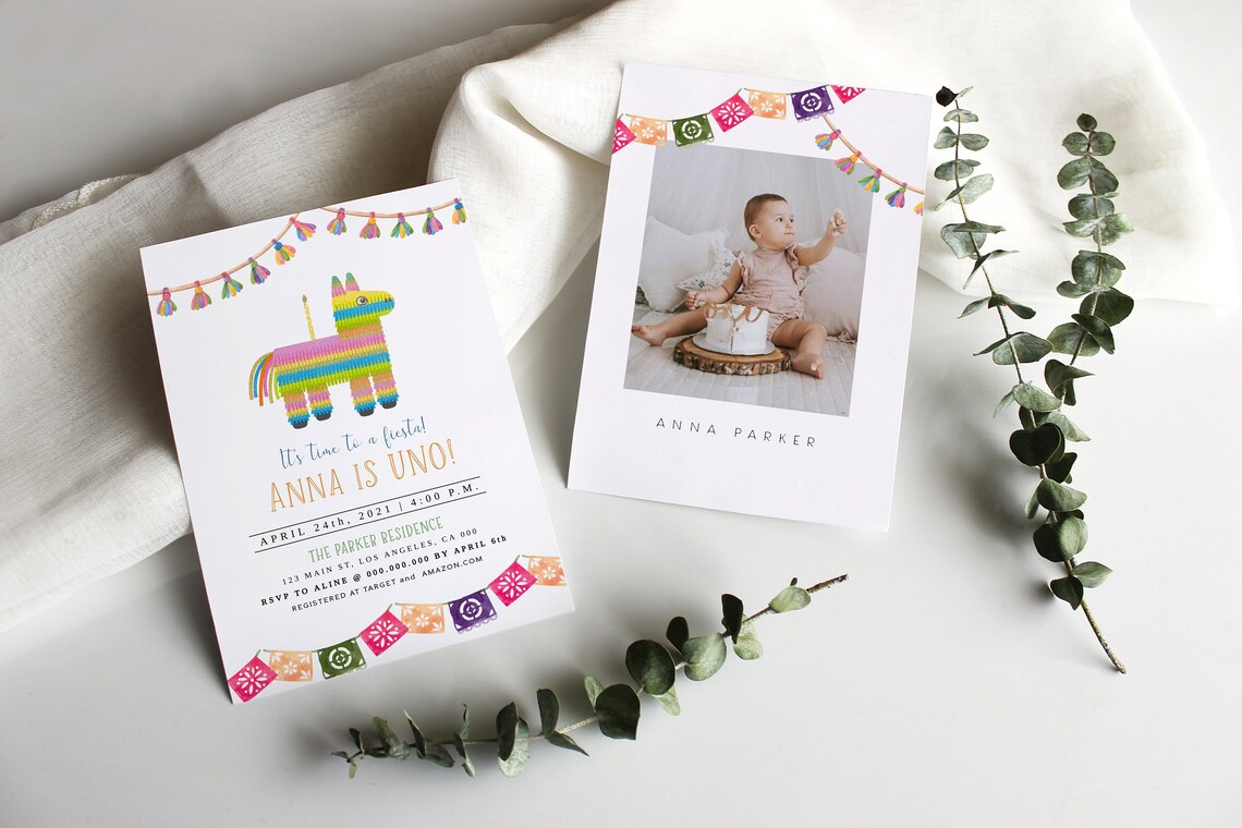 First Fiesta Birthday Invitation Fiesta Birthday Invitation - Etsy