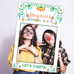 Fiesta Photo Booth Prop Frame, Birthday Fiesta Prop, Fiesta Frame ...