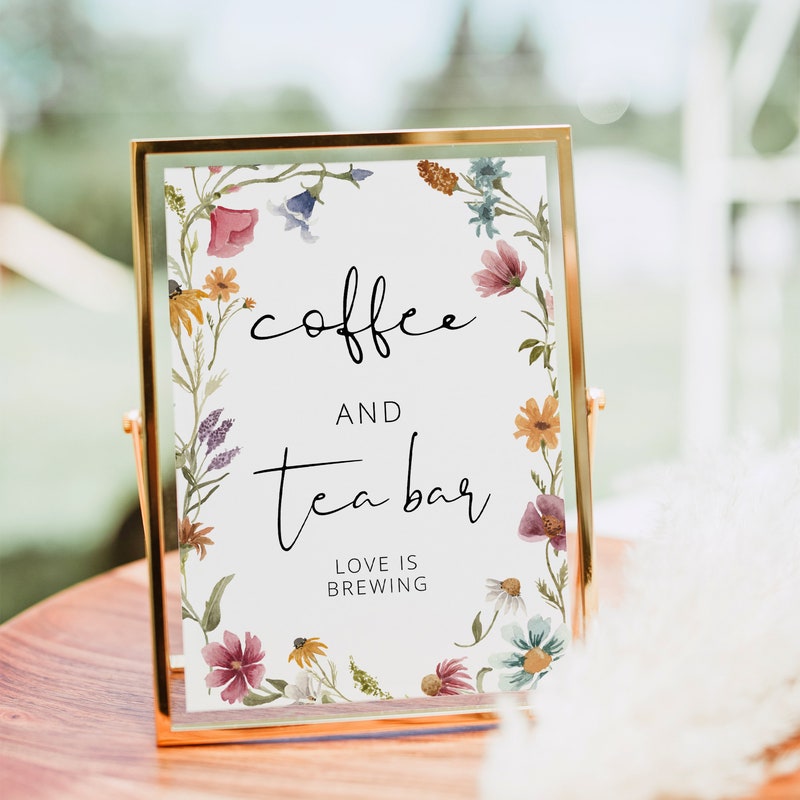 Coffee and Tea Bar Sign - Etsy