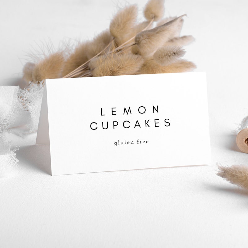 Food Buffet Name Tag - Etsy