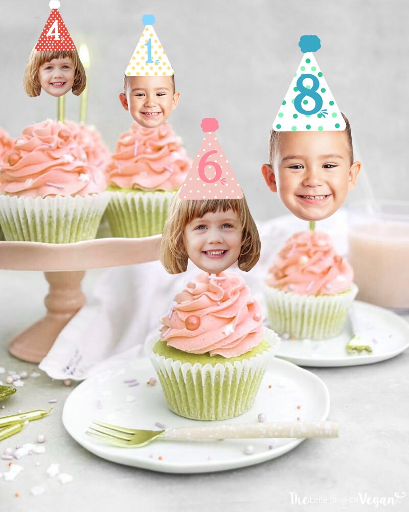 Cupcake Toppers Birthday Cupcake Toppers Face Birthday Cake - Etsy ...