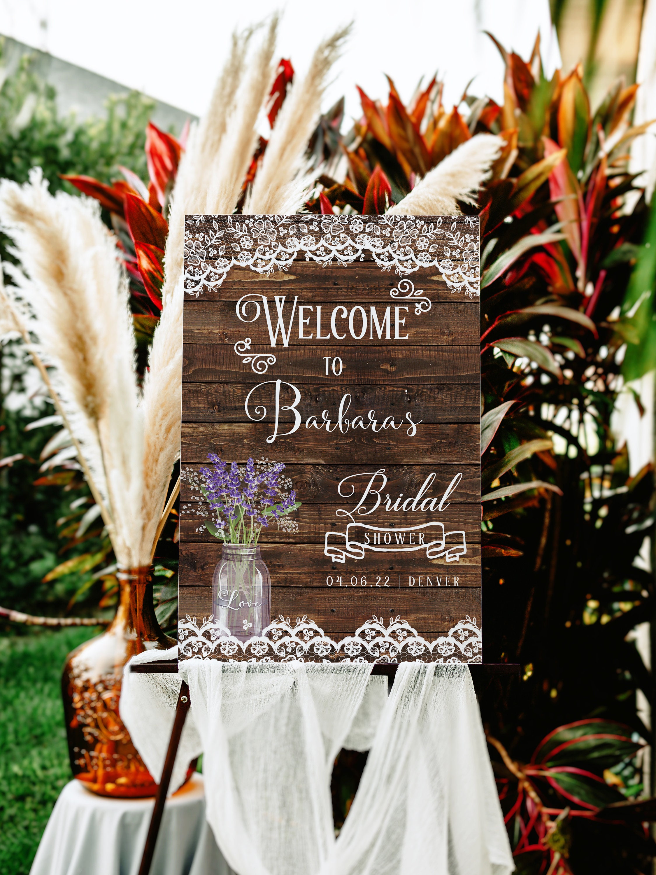 Bridal Shower Welcome Sign Wedding Welcome Sign Bridal Showe | Etsy
