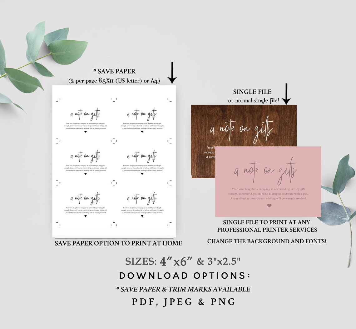 Wishing Well Card Template Printable Wishing Well Card | Etsy