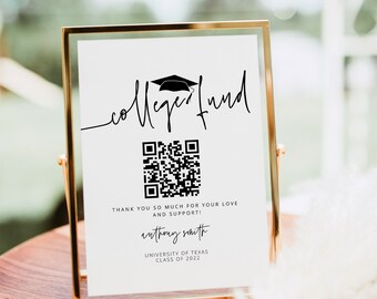 Graduation Fund Sign - Etsy