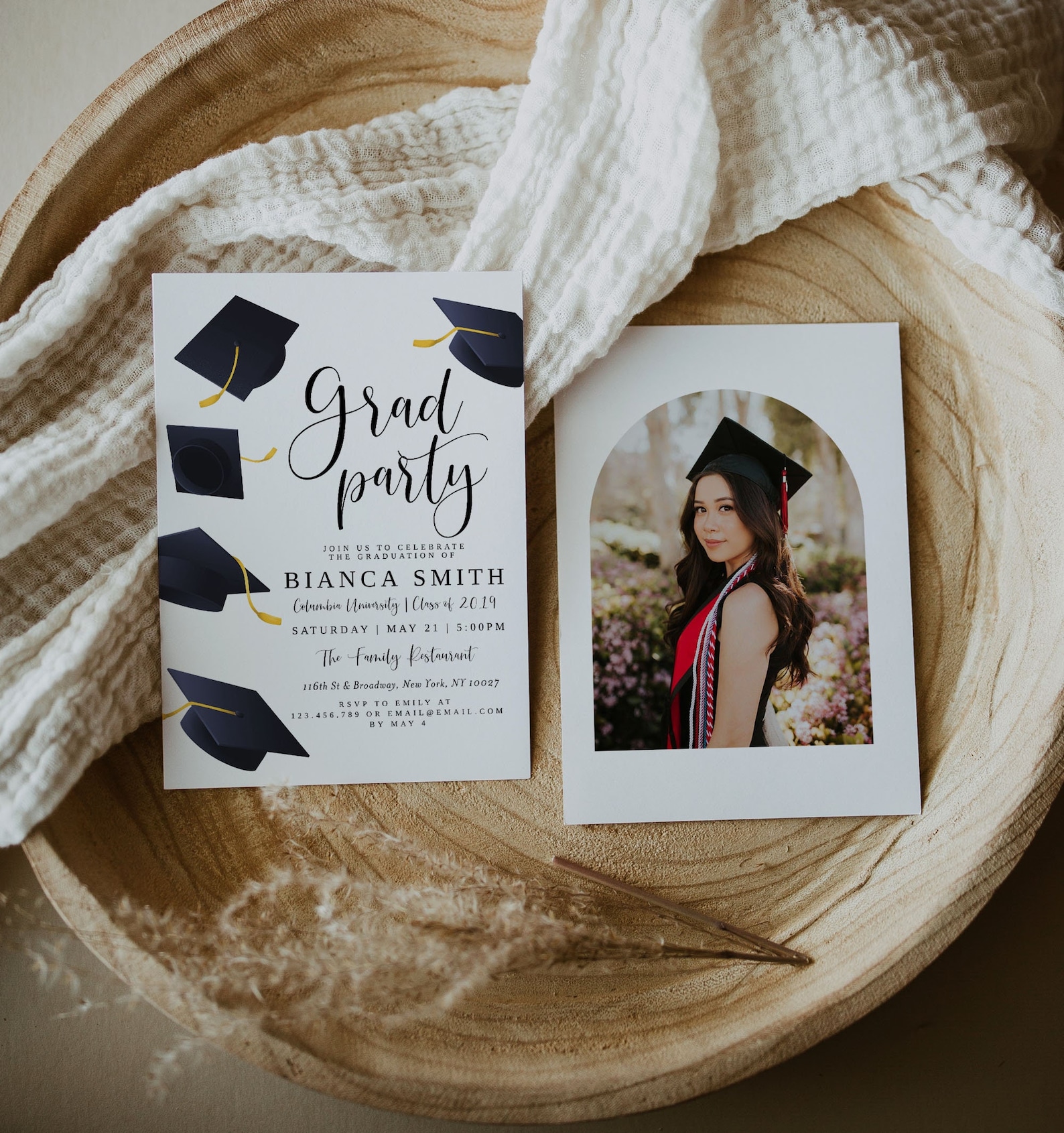 Graduation Invitation Template INSTANT DOWNLOAD High School - Etsy