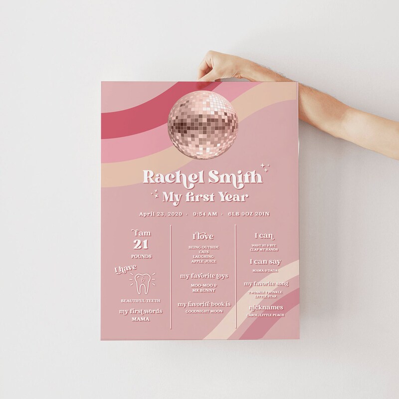 Disco Poster Birthday - Etsy