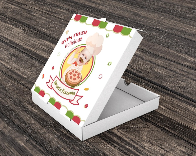 Pizza Box Printable Label, Pizza Birthday Party Decor, Pizza Gift Box ...