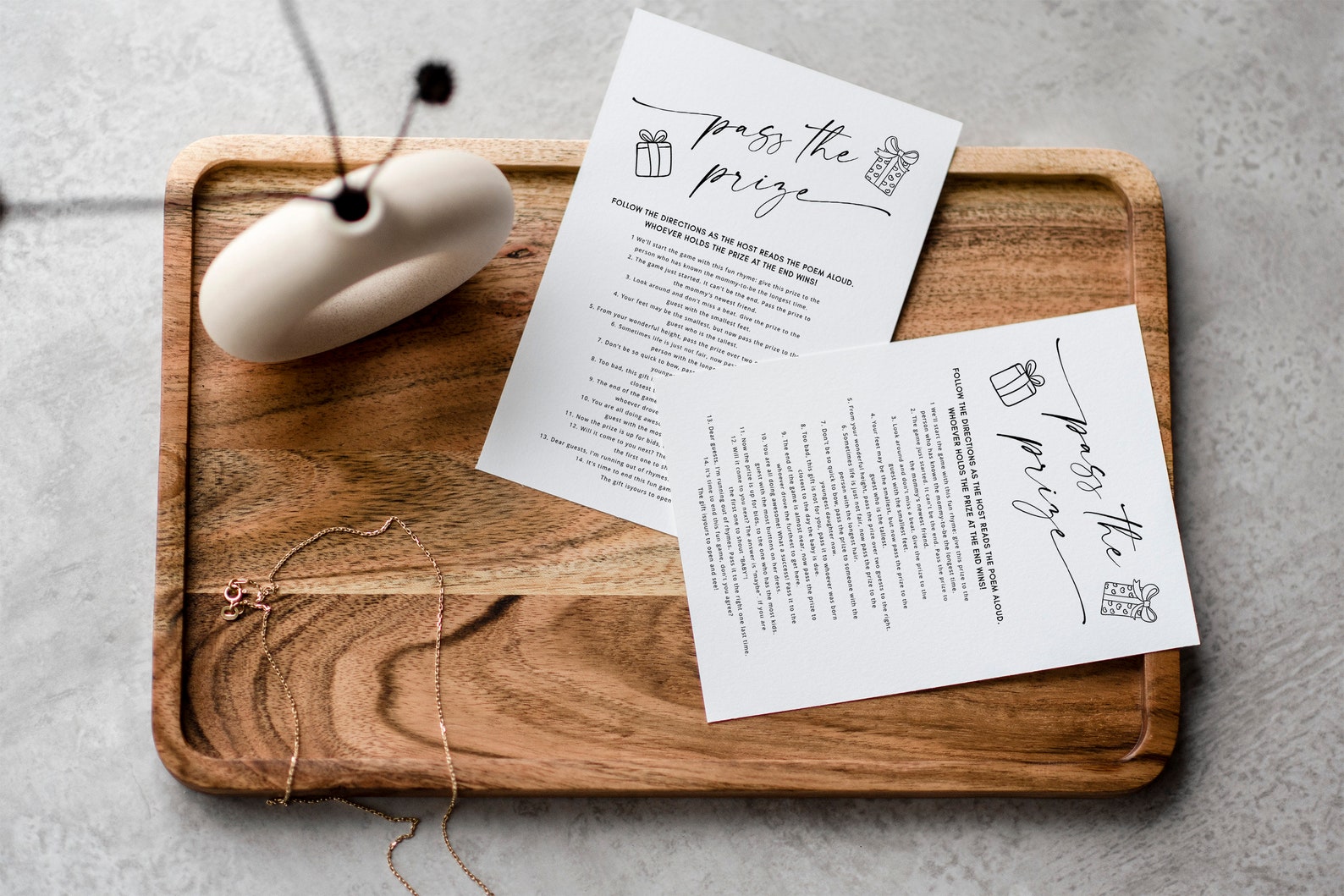 Pass the Prize Poem Game, Modern Baby Shower Games, Baby Shower Rhyme ...