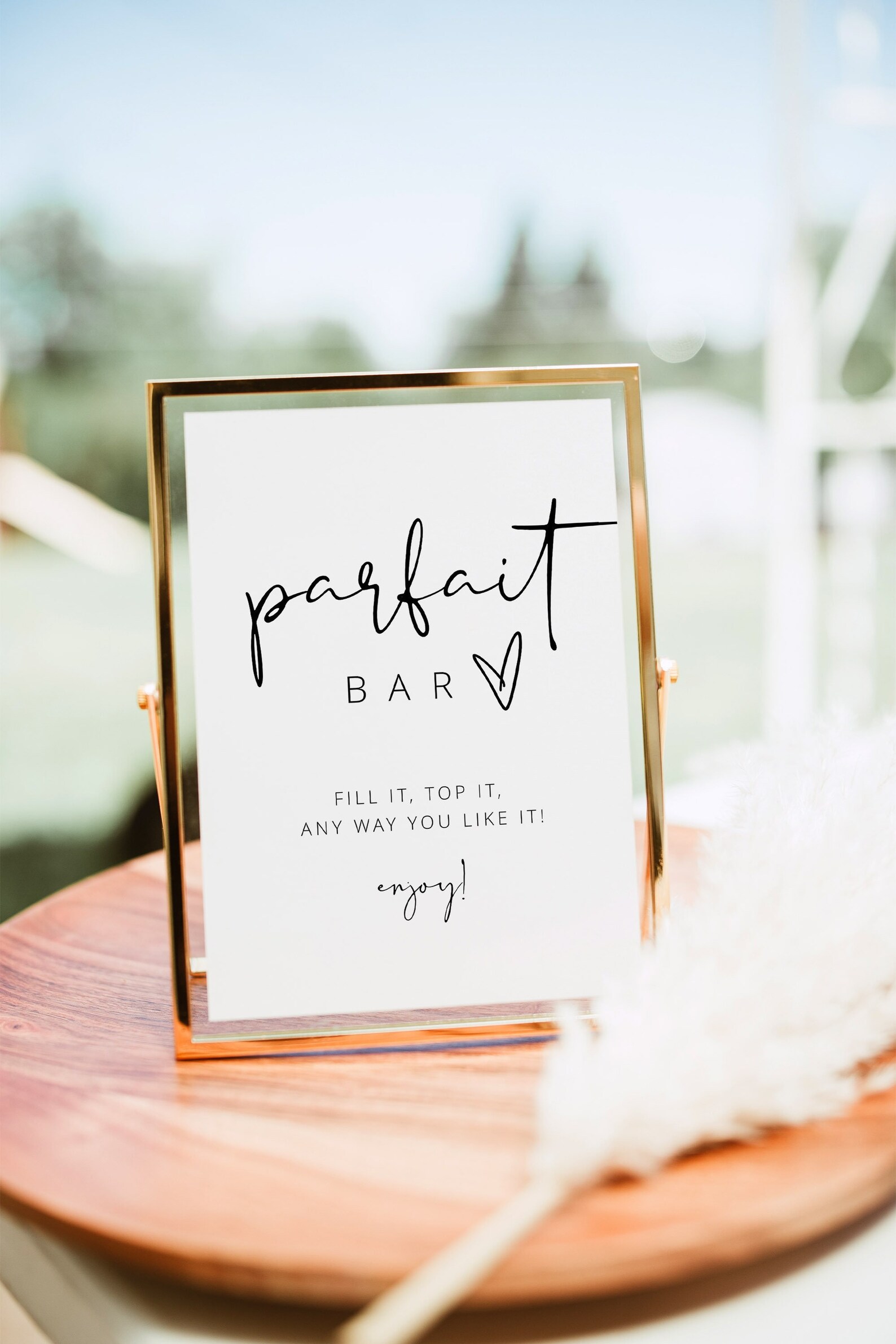 Parfait Bar Sign Breakfast Party Sign Yogurt Bar Sign - Etsy