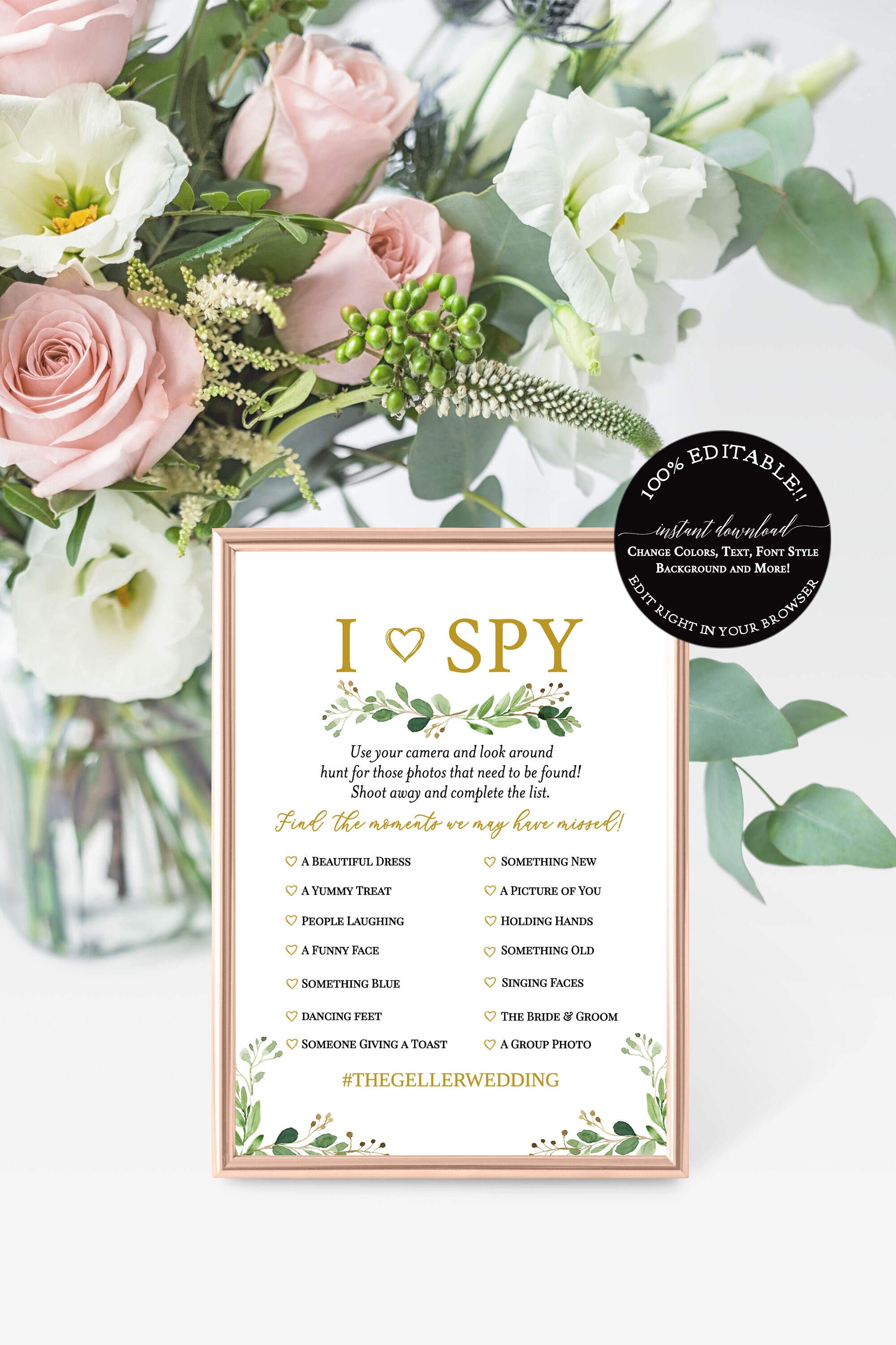 I Spy Wedding Game I Spy Printable Sign I Spy Wedding Game - Etsy Australia