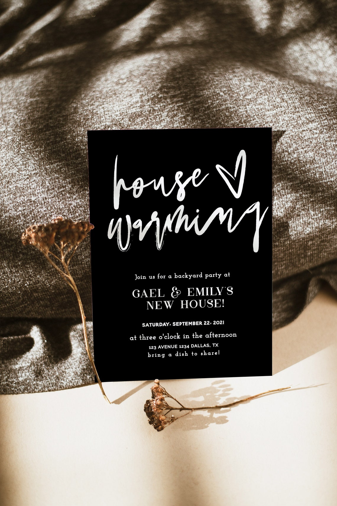 Housewarming Invitation Template Modern Housewarming Party - Etsy