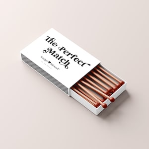 Retro Wedding Matches Sticker Template, Wedding Matchbox Label, the ...