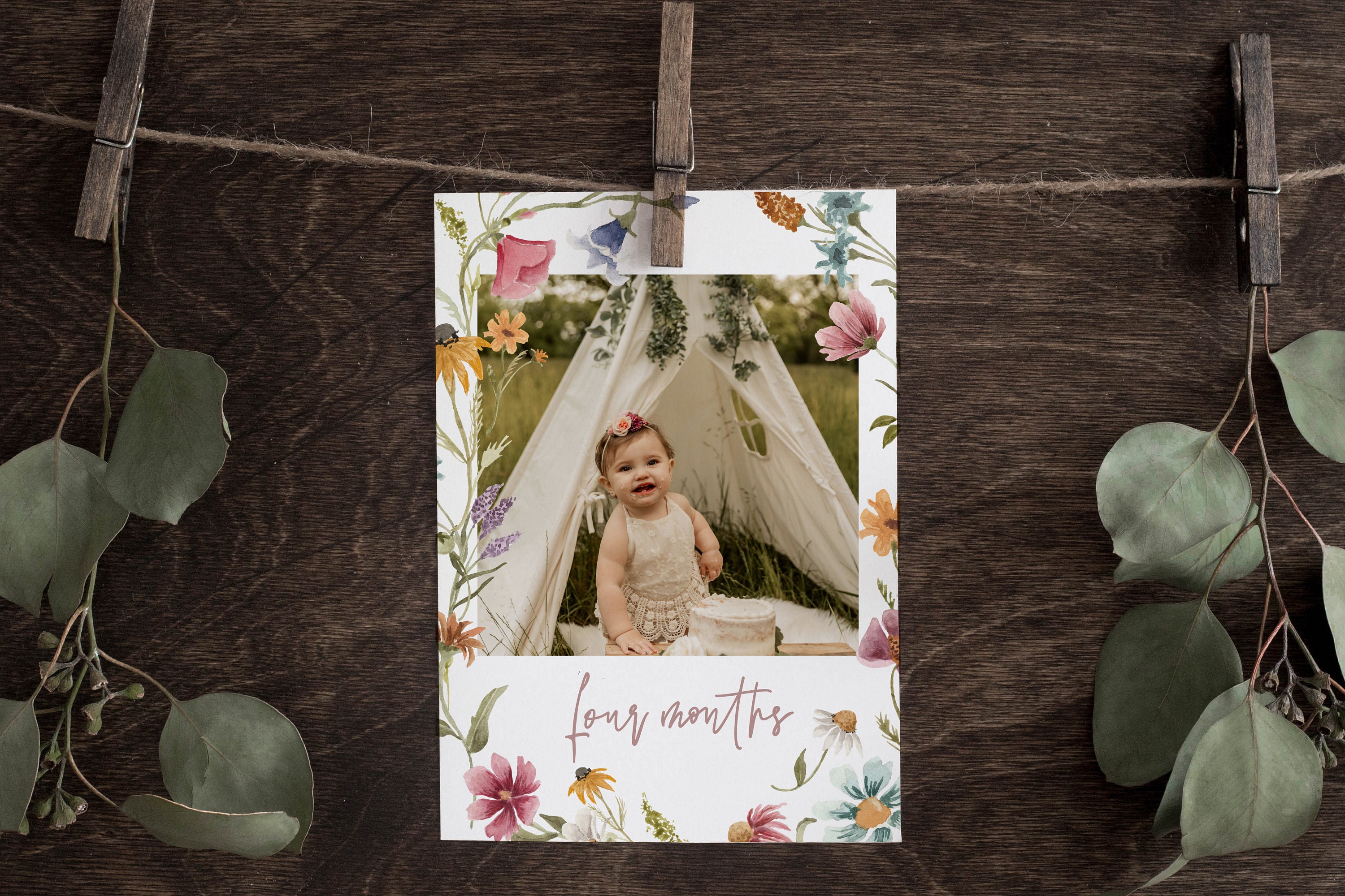 Wildflower First Year Photos Floral 1st Birthday Photo - Etsy
