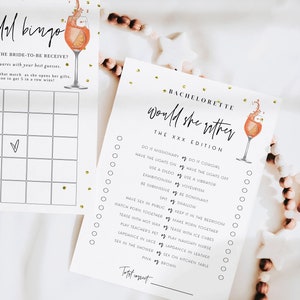 Aperol Spritz Bridal Shower Games Bundle, Cocktail Party Shower Games ...