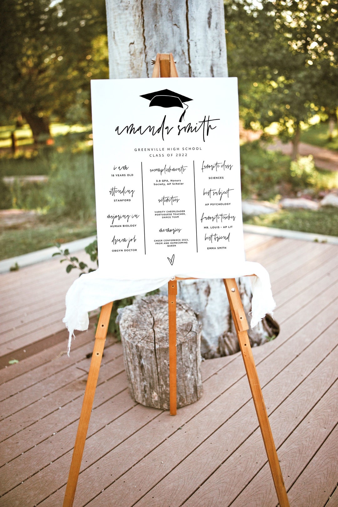 Graduation Milestone Board Printable, Graduation High School Milestone ...