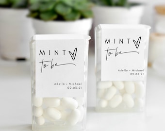 Mint to Be Label Template, Tic Tac Wraparound, Printable Wedding or ...