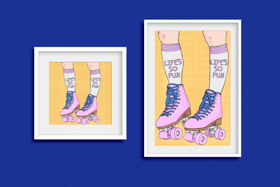 Life's so Fun Print Silk Chiffon Print Art Print Wall Art Matte Paper ...