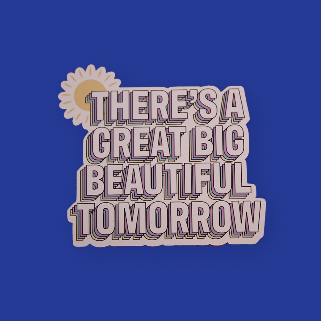 There's A Great Big Beautiful Tomorrow Carousel of - Etsy